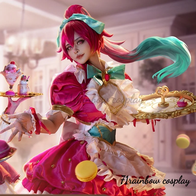 LOL Coffee Sweetheart Sivir Cosplay Costume Woman Game Sivir Maid ...