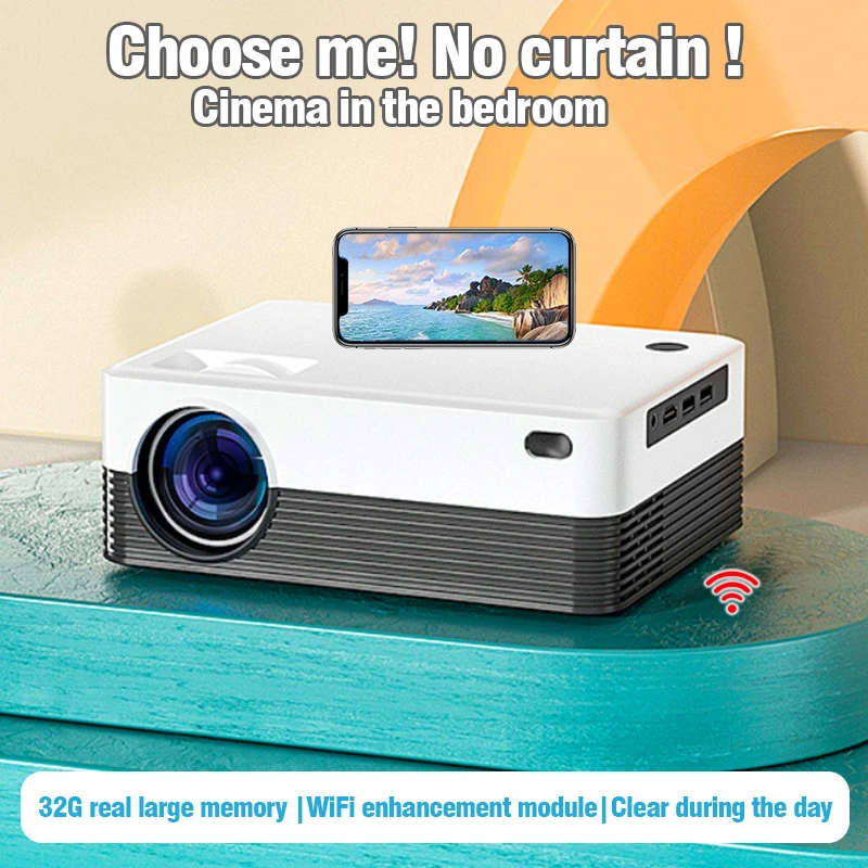 Mini-Portable-4K-Projector-for-Smartphone-Ultra-HD-1280X720p-5G-WiFi ...