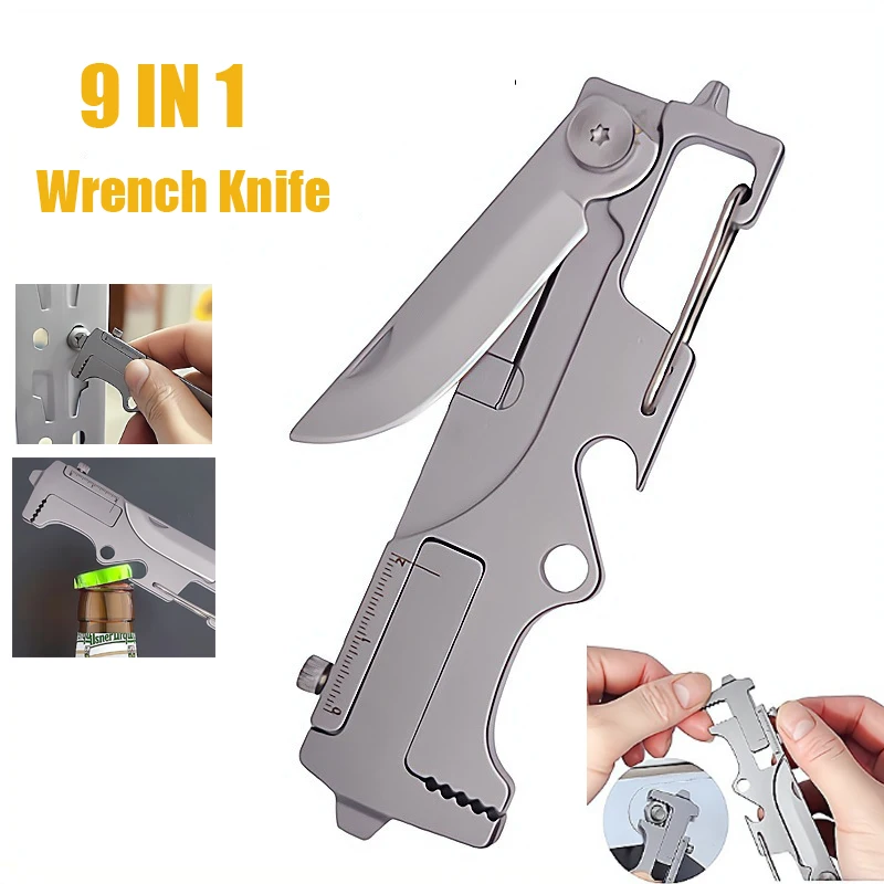 9-IN-1-Stainless-Steel-Wrench-Screwdriver-Folding-Knife-Key-Buckle ...