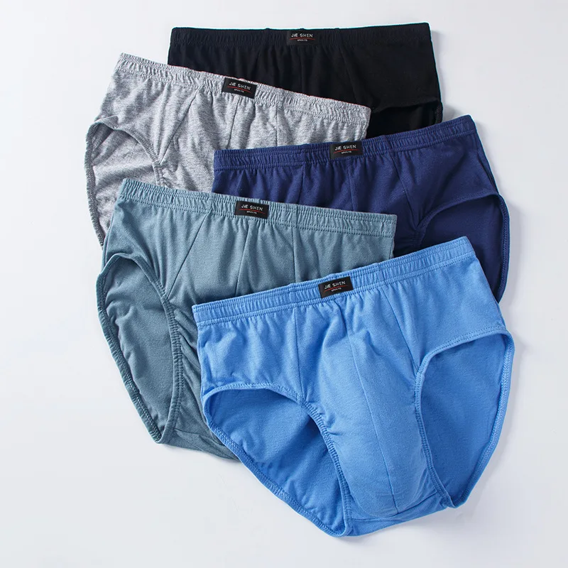 100% Cotton Mens Briefs Plus Size L-8XL Men Underwear Panties High-Rise ...