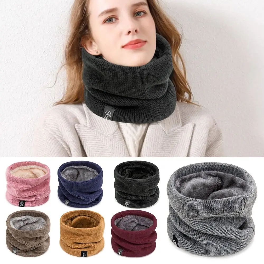 Fashion-Women-Men-Knitted-Neck-Warmer-Solid-Color-Winter-Soft-Face-Mask ...