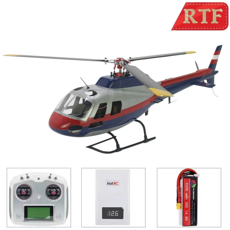 FL450-V2-FLISHRC-Roban-AS350-Squirrel-450-Size-Scale-Helicopter-6CH-GPS ...