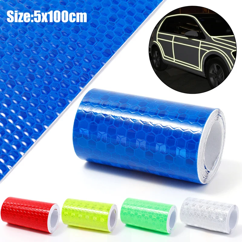 1-Roll-Car-Reflective-Tape-Sticker-Safety-Mark-Car-Styling-Self ...