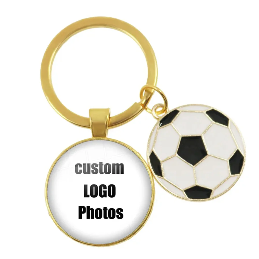 Custom Football Team Logo Photo Keychain Favorite League Team Football ...