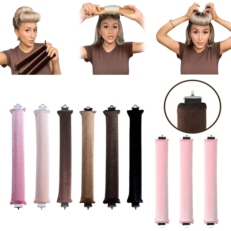 Weiche-Locken-wickler-Rollen-hitze-freie-Locken-Schlaf-Haar-gummi ...