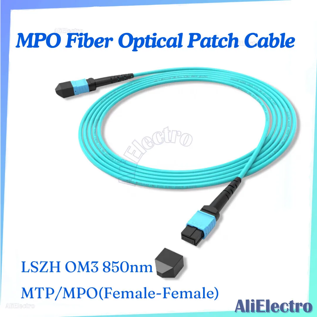 40Gb-100Gb-SFP-Optic-MPO-MTP-To-MPO-12Fibers-Female-OM3-Type-B-Patch ...