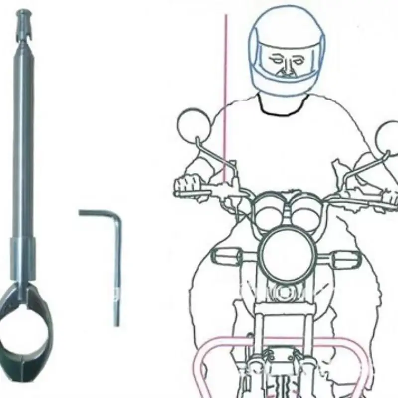 Motorcycle-anti-kite-line-device-anti-cutting-throat-antenna-extension ...