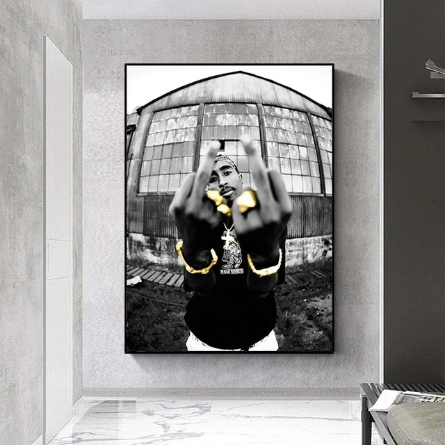 Tupac Wallpaper Middle Finger