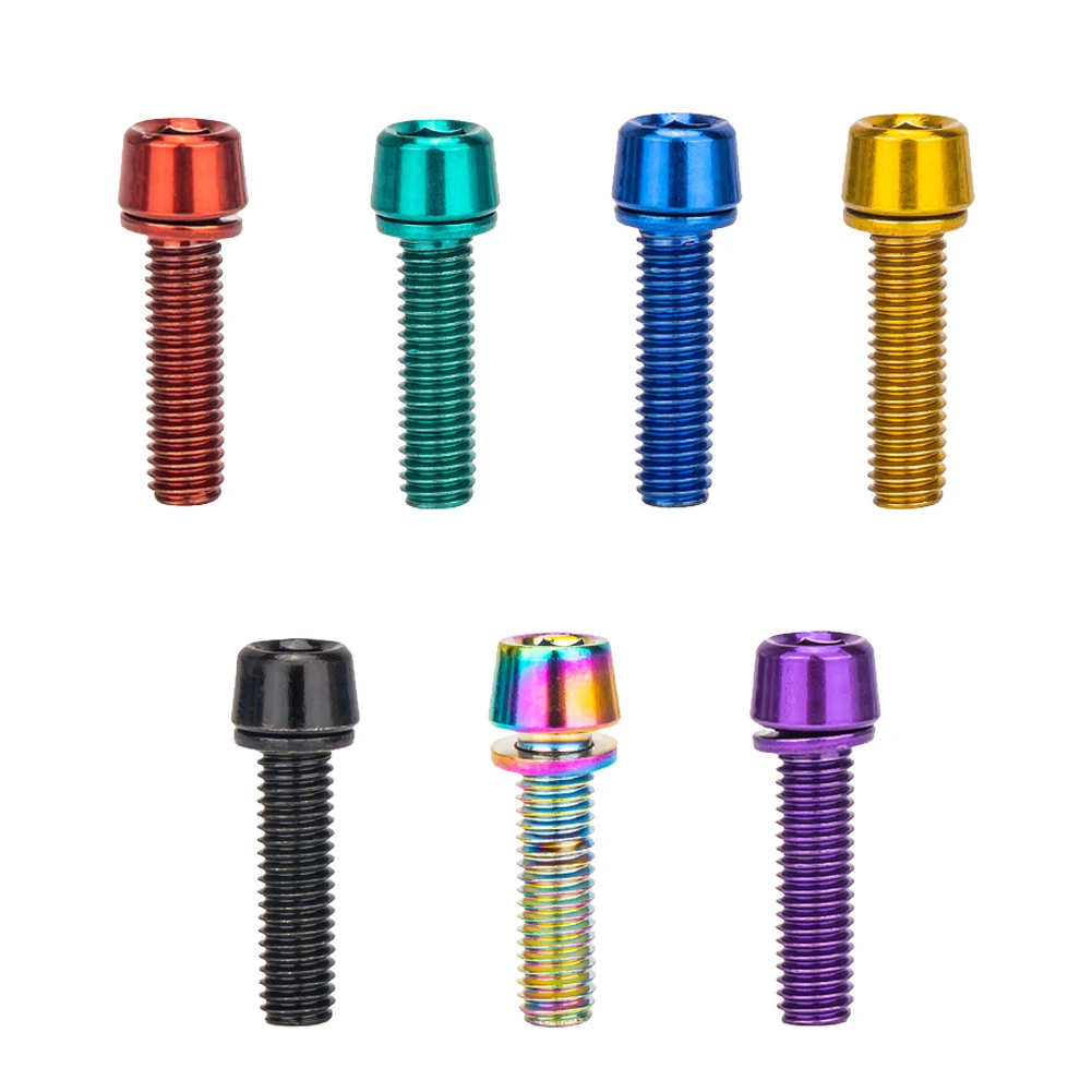 6pcs-Bicycle-Stem-Screws-Bolts-M5-18mm-Handlebar-Riser-Bolts-Colorful-Ultralight-Stainless-Steel ...