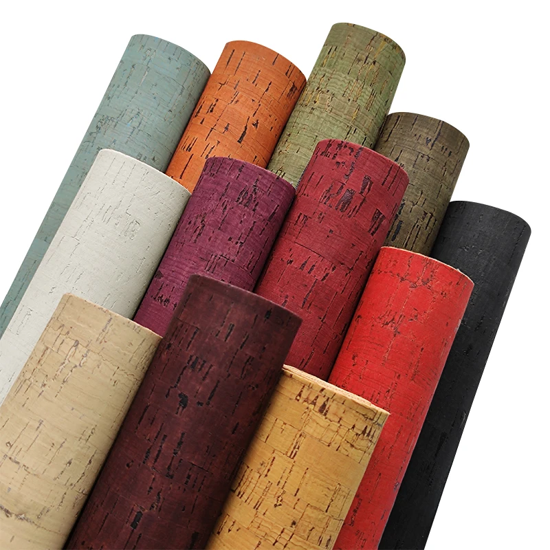Natural-Cork-Leather-Sheet-Fabric-Wood-Faux-Leather-Roll-Cork-PU ...