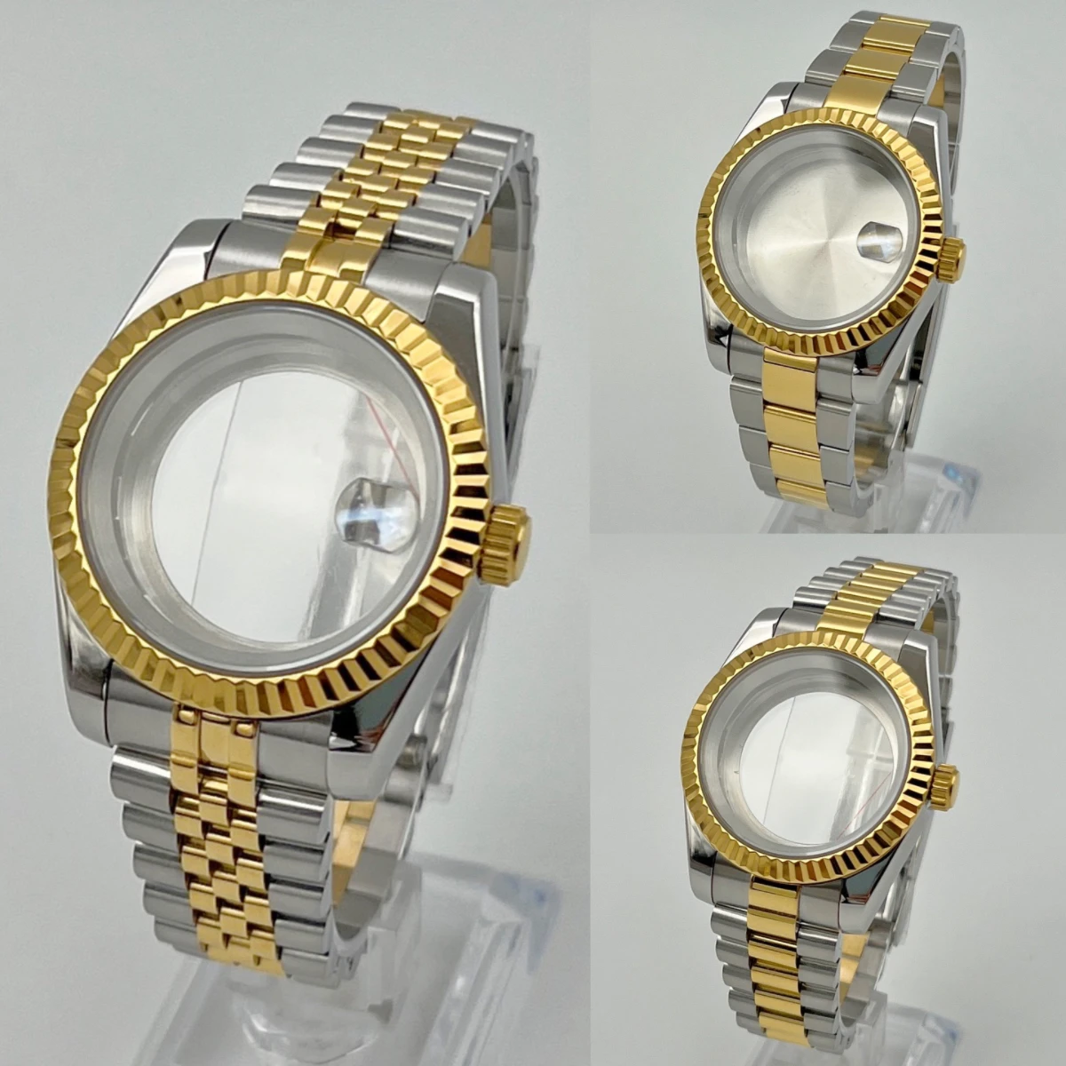 Silver-gold-36mm-39mm-case-wholesale-NH35-case-set-sapphire-suitable ...