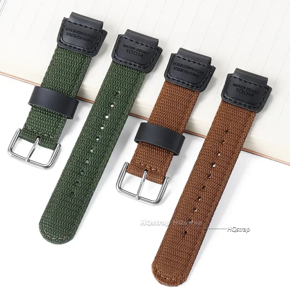 Canvas-Watch-Strap-for-Casio-Nylon-Wristband-for-G-SHOCK-AE-1200WH-SGW ...