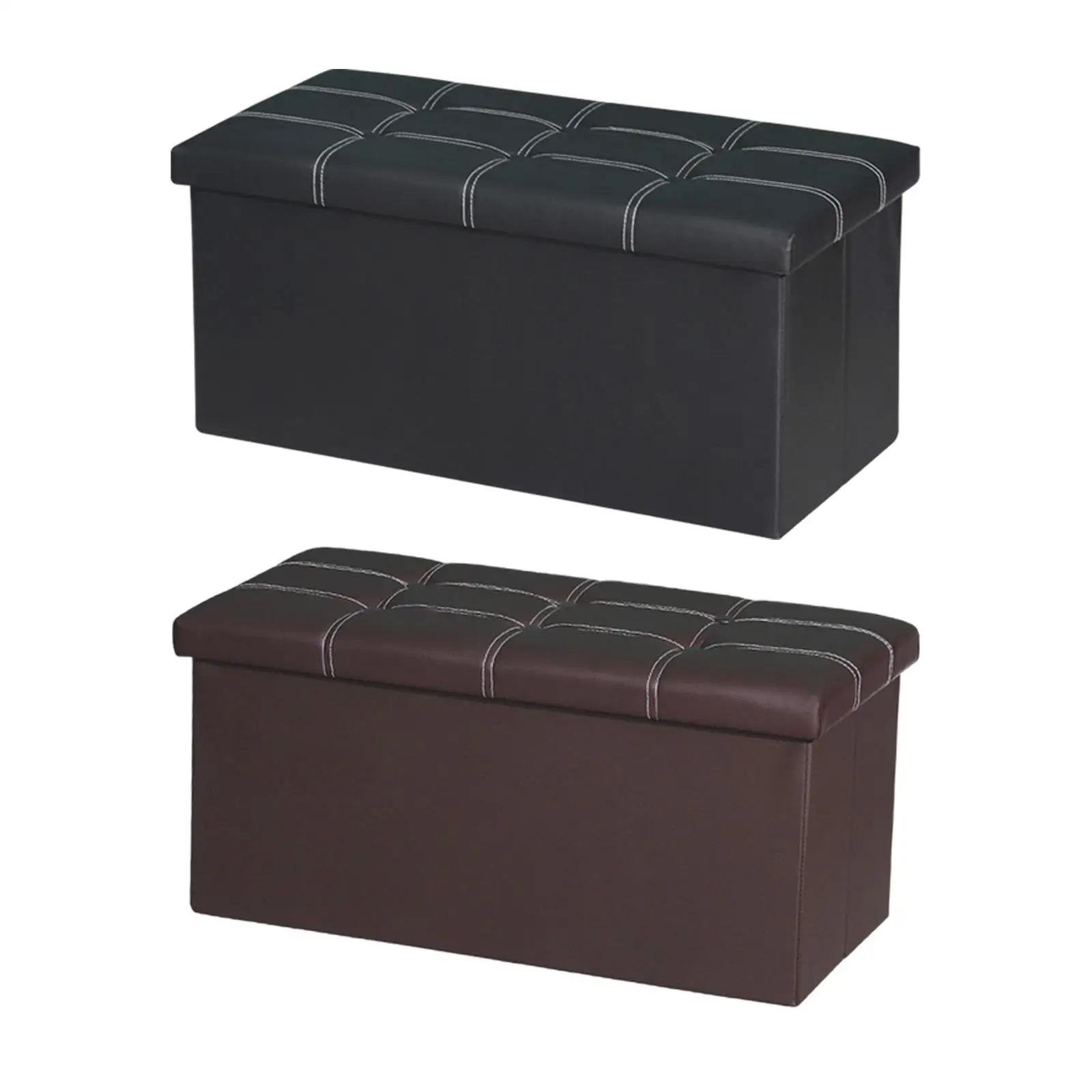 Foldable-Storage-Boxes-Seat-Storage-Chest-Foot-Stool-Storage-Box ...