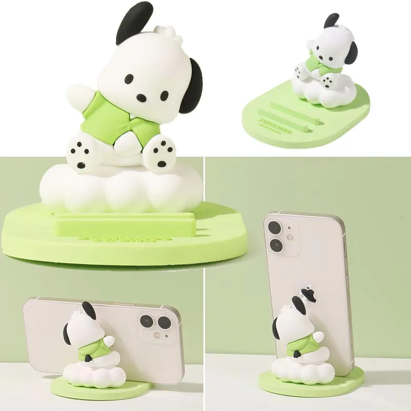 New Miniso Pochacco Mobile Phone Stand Holder Kawaii Anime Kuromi Pc ...