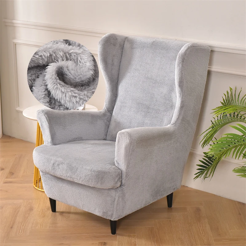 Wingback Chair Cover Slipcover | Wingback Chair Elastic Cover - Chair ...