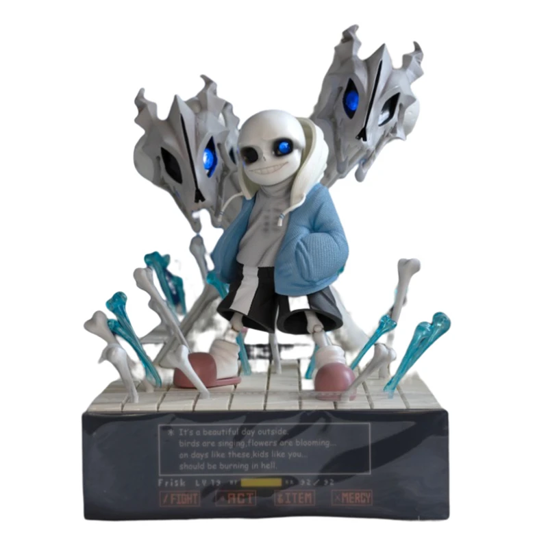 Figura de acción de Anime Gk Undertale Sans, modelo de garaje de adorno ...