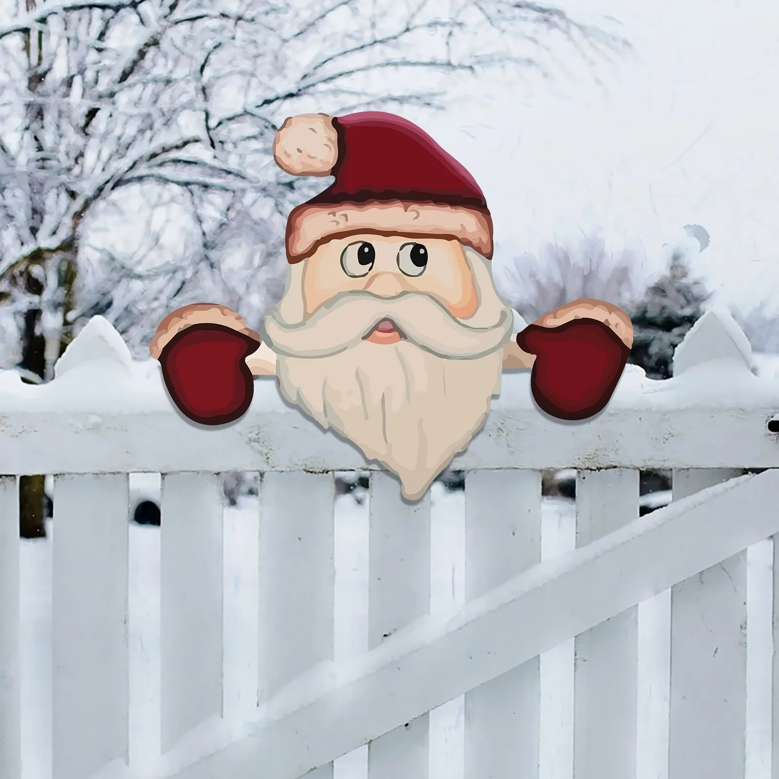 Funny Santa Christmas Yard Decorations From Wood