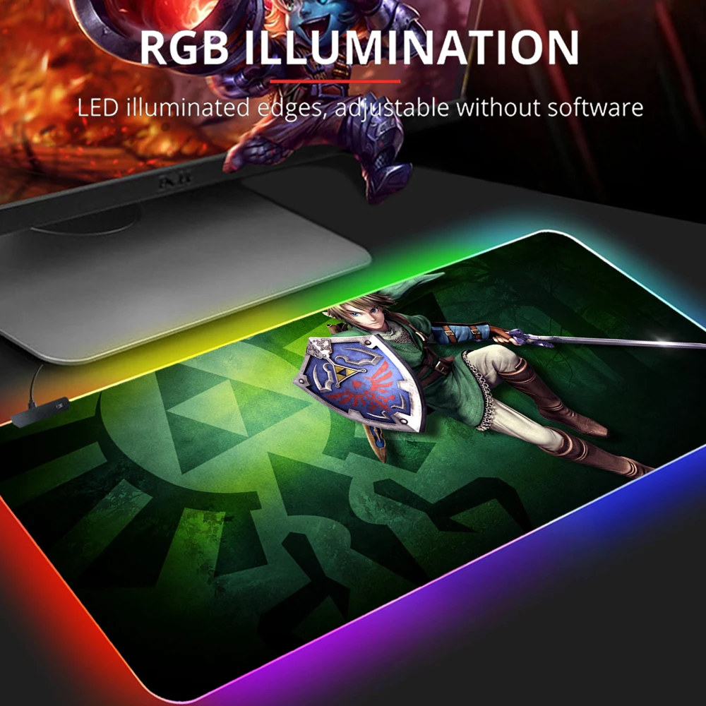 Zeldas-of-Legends-Mouse-Pad-RGB-Mat-Gaming-Accessories-Gamer-Keyboard ...