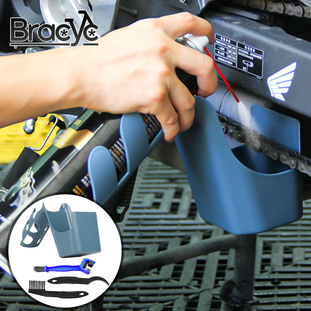 Motorcycle Bike Chain Oil Storage Tool Box Chain Cleaning Oil Splash ...