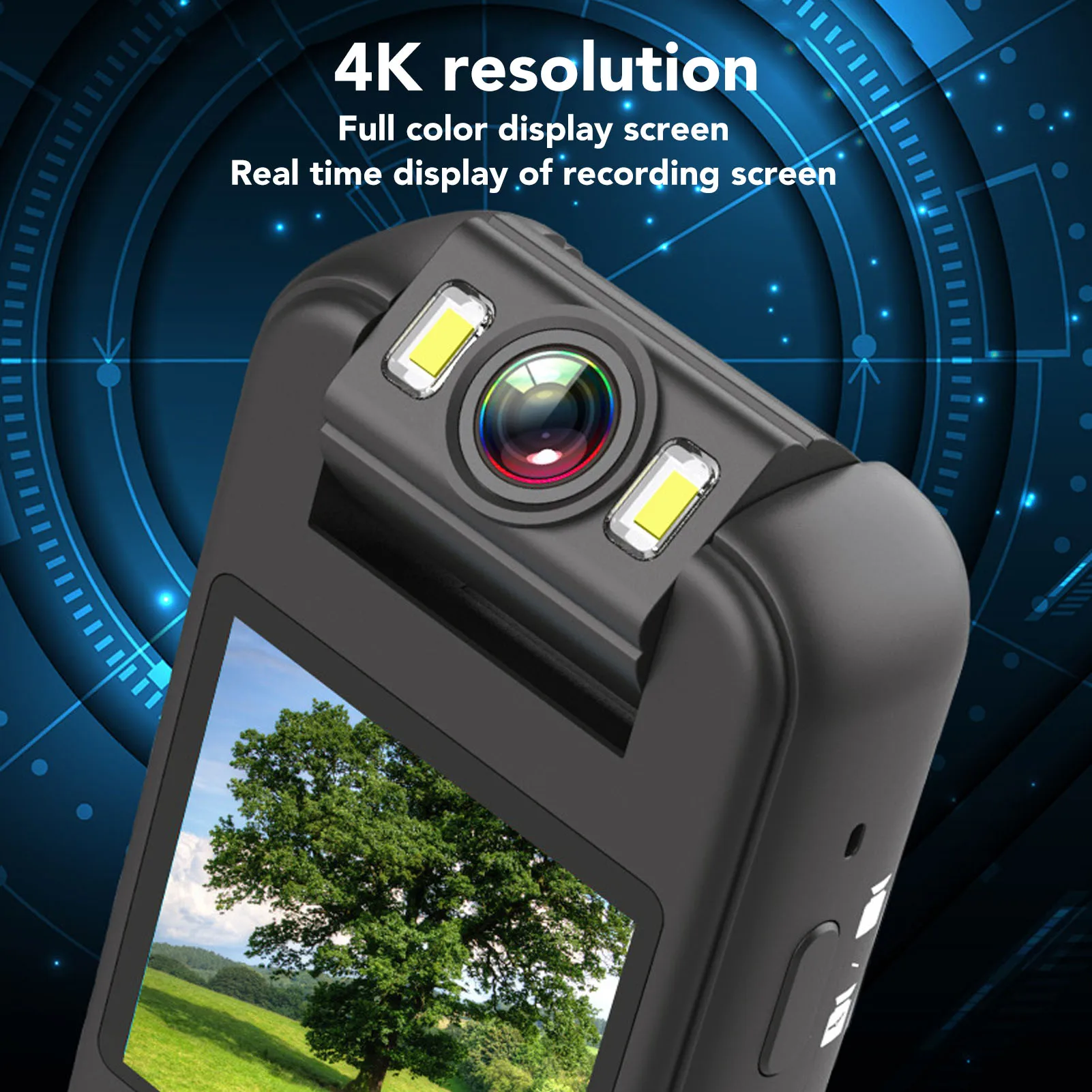Portable-Video-Recorder-4K-WiFi-Night-Vision-180-Degree-Rotate-Body ...