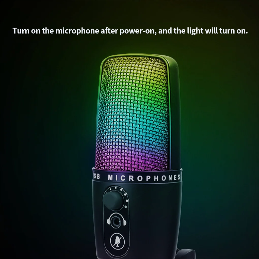 USB-RGB-Breathing-Light-Wired-Condenser-Microphone-Video-Chatting-Noise ...