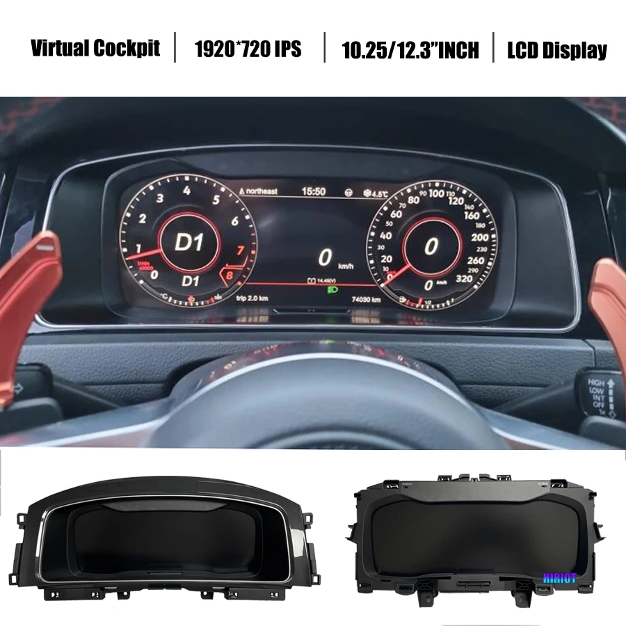 Digital-Virtual-Cockpit-Instrument-Cluster-For-VW-Golf-6-7-MK7-GTE ...