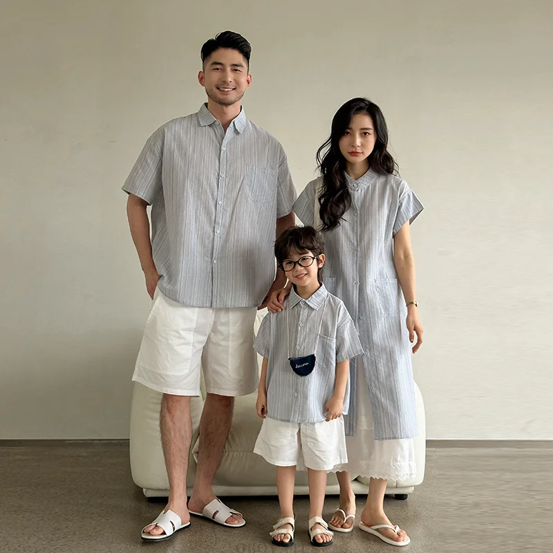 Summer Vacation Couple Kids Family Look Matching Clothes Set Mom and ...