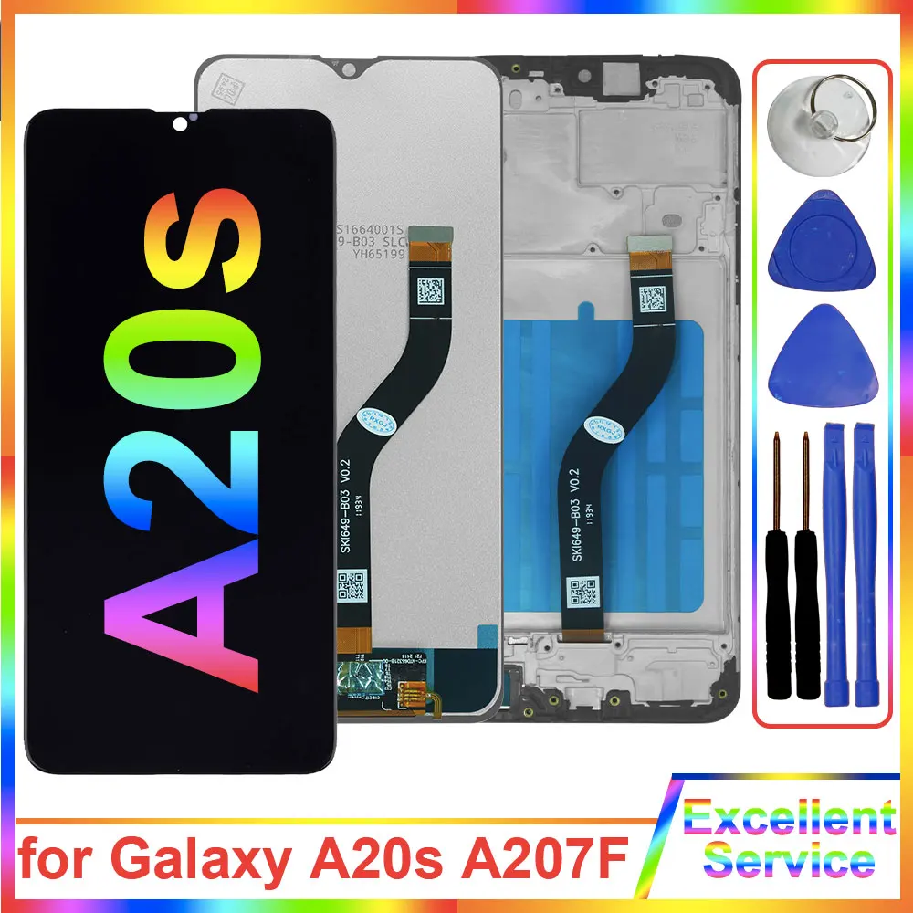 AMOLED for Samsung Galaxy A20s LCD Display Touch Screen Digitizer ...