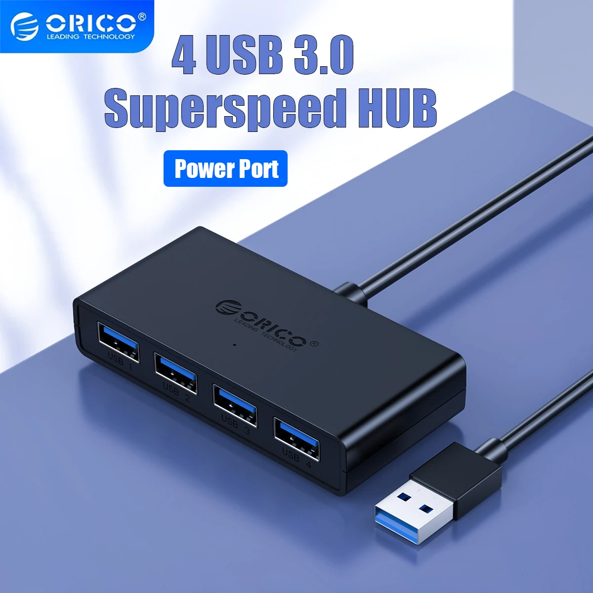 ORICO-USB-HUB-4-Port-USB-3-0-Splitter-With-Micro-USB-Power-Port ...