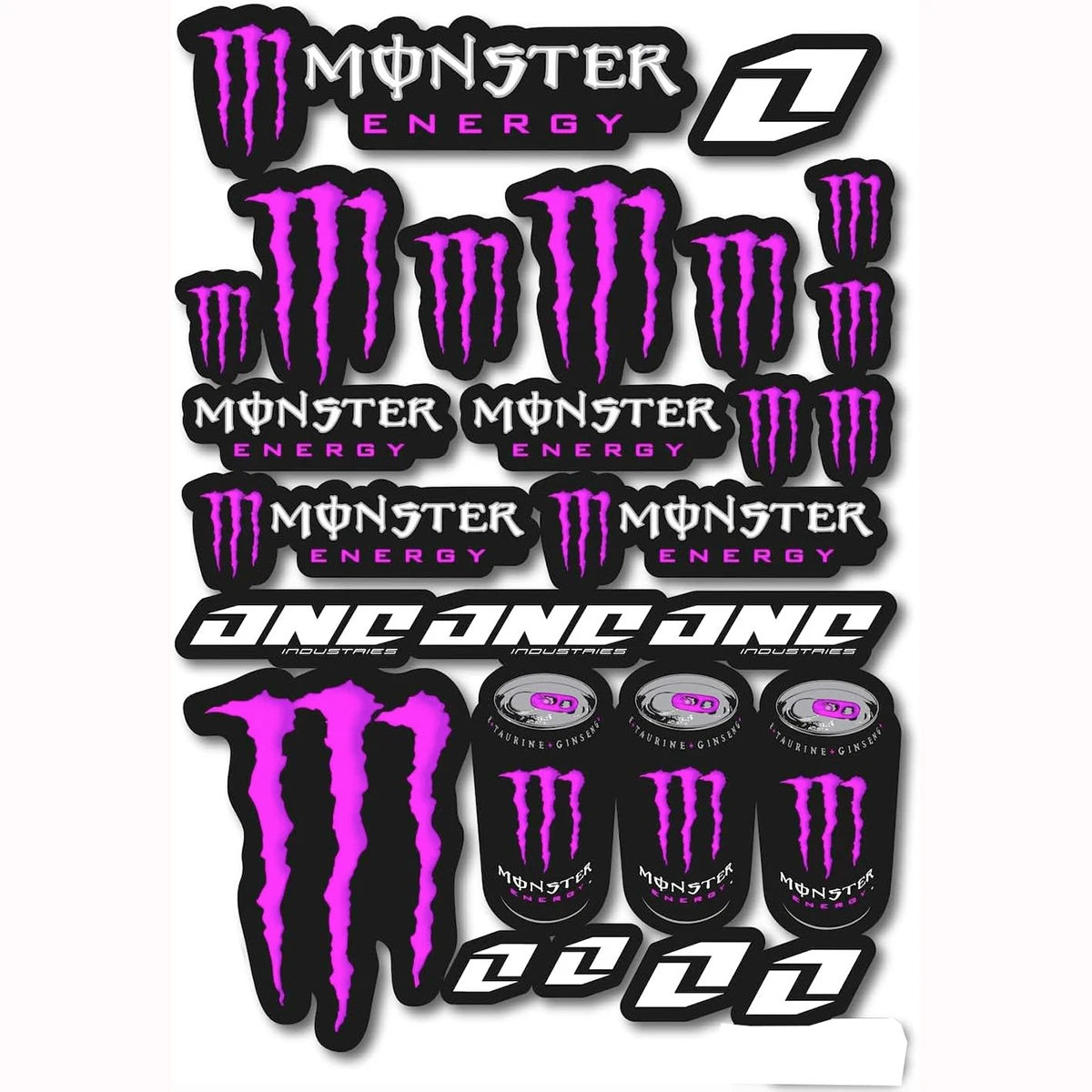 Pink And Purple Monster Energy Logo