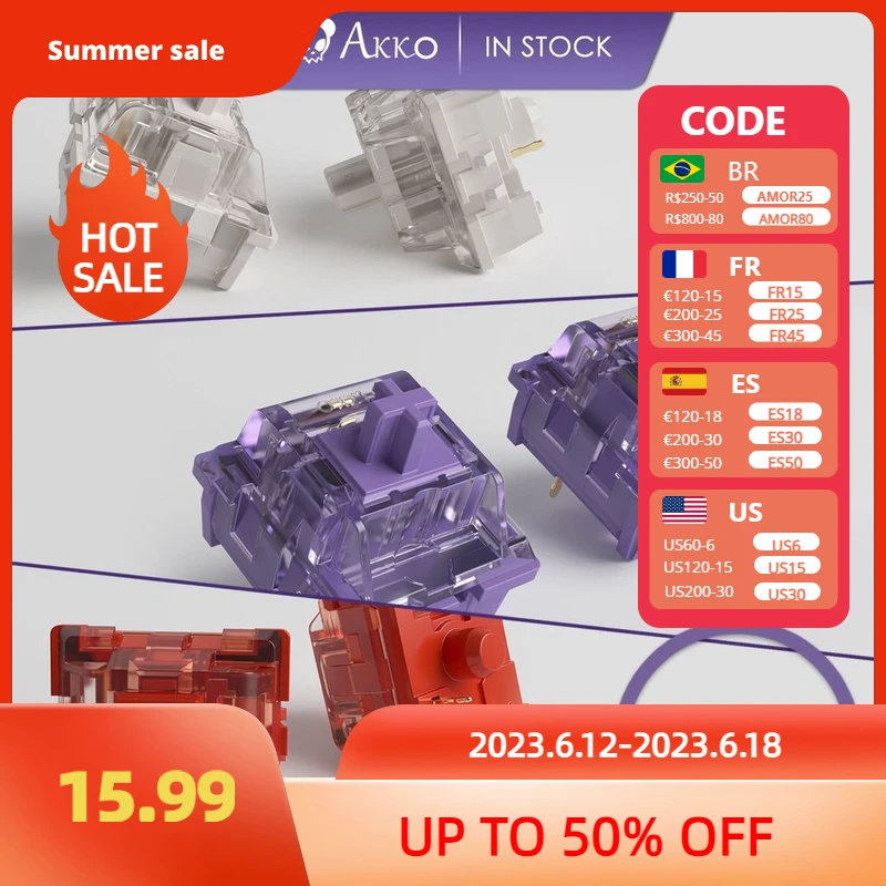 Akko CS Switches Tactile and Linear Custom Series Switch for Mechanical ...