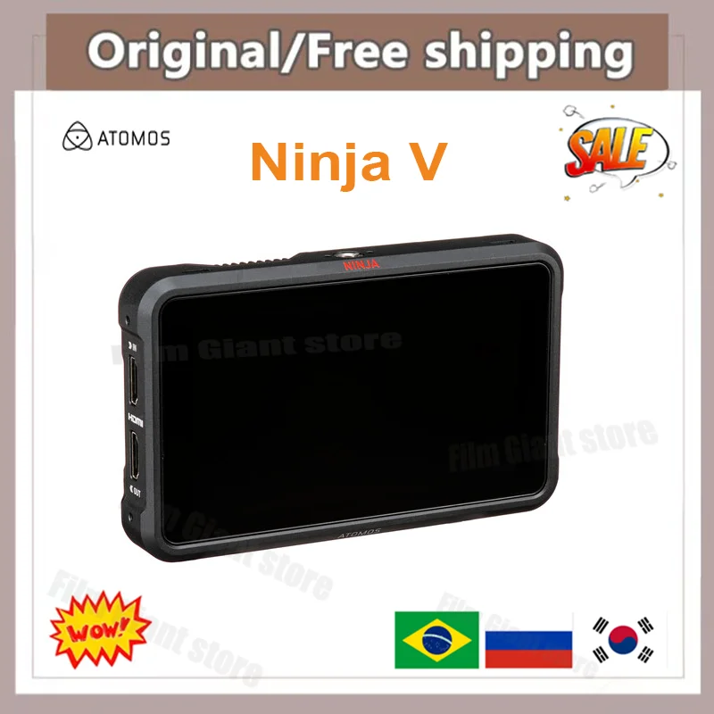 Atomos Ninja V 5" 4K Recording Monitor with 2 L Series Batteries ...