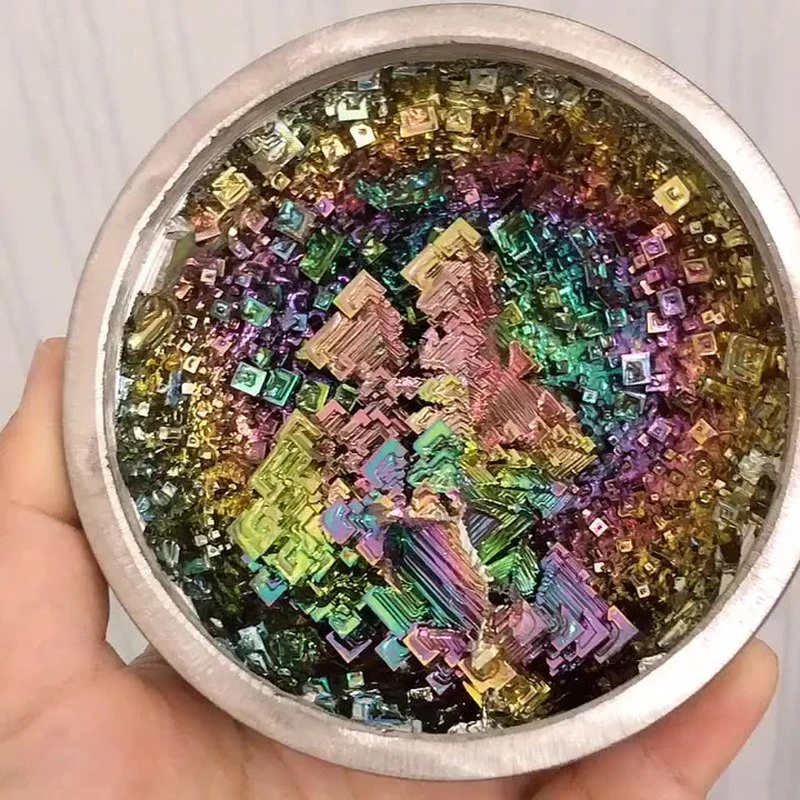 10cm Rare Colorful Bismuth Ore Pyramid Collect Energy Reiki Healing ...