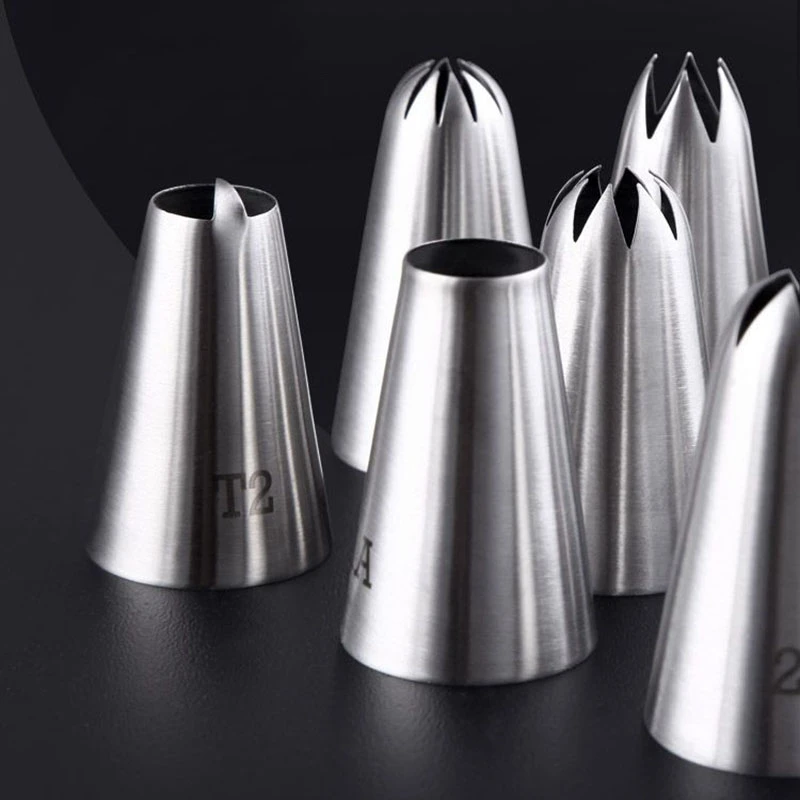 Lcing Piping Pastry Nozzles For Cream Confectionery Tips Rose Nozzle ...