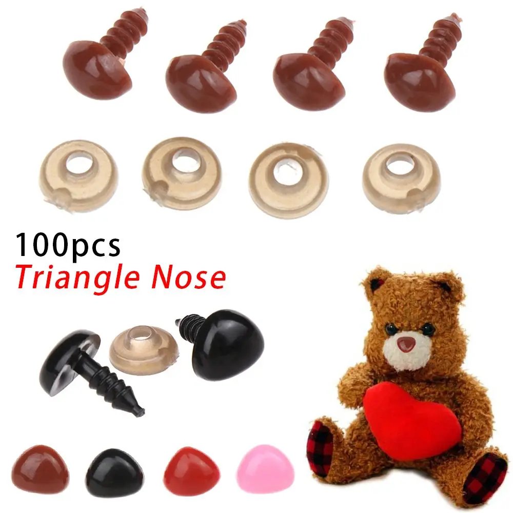 100PCS-Lot-Dolls-Black-Brown-Red-Pink-Triangle-Nose-Dolls-Toy-Craft ...
