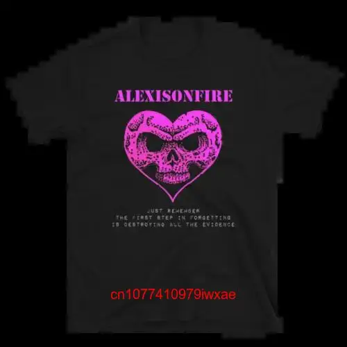 ALEXISONFIRE-Pink-Heart-Skull-44-Caliber-Love-Letter-Hardcore-Band-T ...