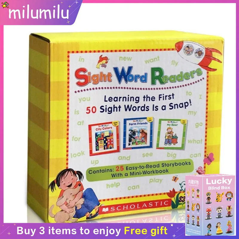 25Pcs-Scholastic-Original-Children-Popular-Books-Sight-Word-Readers ...