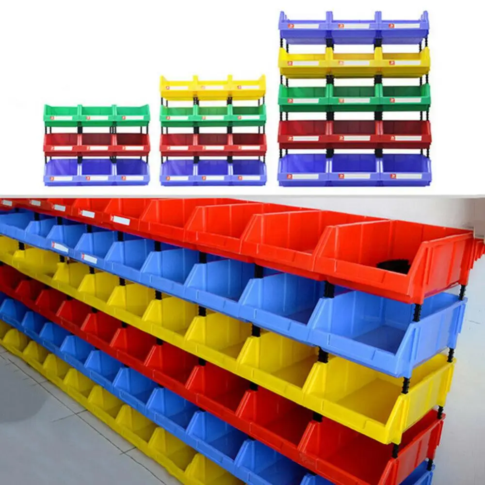 Stackable-Plastic-Small-Parts-Container-Box-Shelf-Screw-Storage-Bin ...