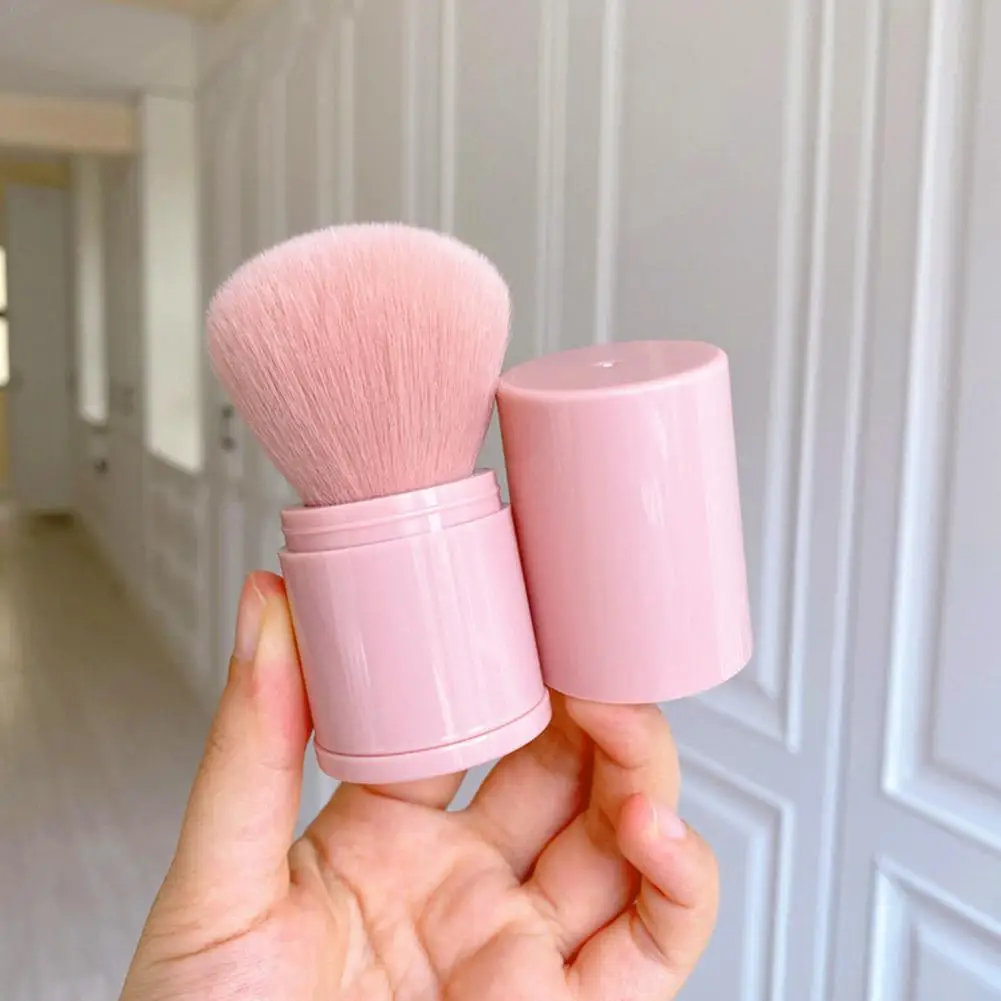 Portable-Mini-Retractable-Blush-Brush-Soft-Loose-Powder-Foundation ...