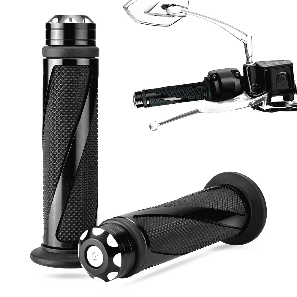 7/8'' 22MM CNC Universal Motorcycle Handlebar Hand Bar Grip For ...