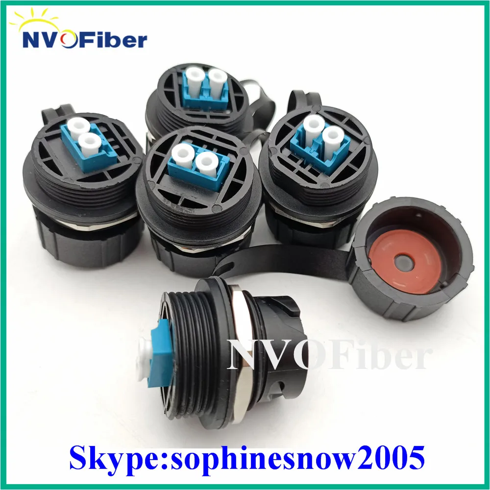 IP67-ODVA-LC-Duplex-Bulkhead-ODVA-TE-Brand-Singlemode-Fiber-Optic ...