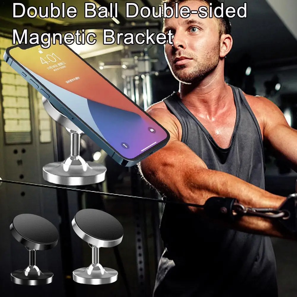 Double-sided-Magnetic-Phone-Holder-For-iPhone-14-13-Dual-Magnet-Phone ...