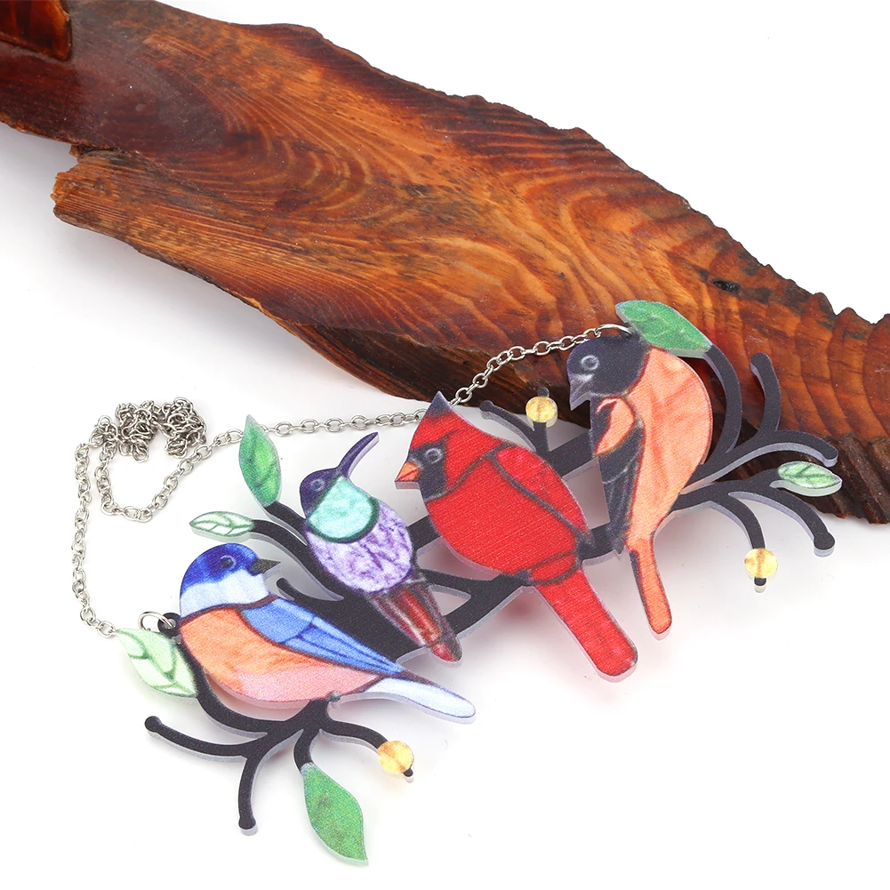 Acrylic-Bird-Ornaments-Decorative-Double-Sided-Stained-Birds-Pendant ...