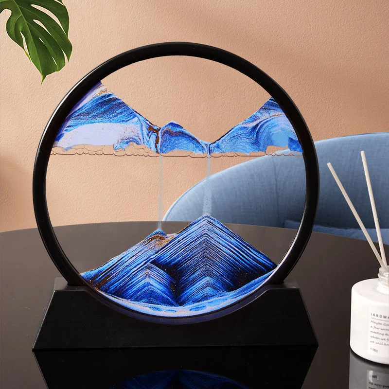 3D Moving Sand Art Painting Deep Sea Sandscape Flowing Sand Art Picture ...