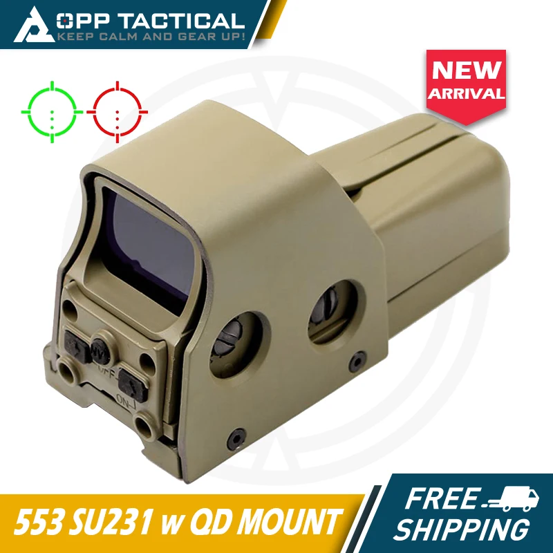 Tactical 553 Holographic Sight Replica Red And Green Dots With Milspec ...