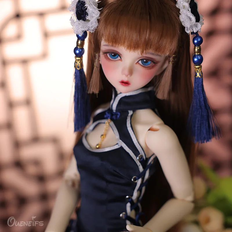 Vivian BJD Doll 1/4 ShugaFairy Shiori Body Smart Girl Chinese Blue ...