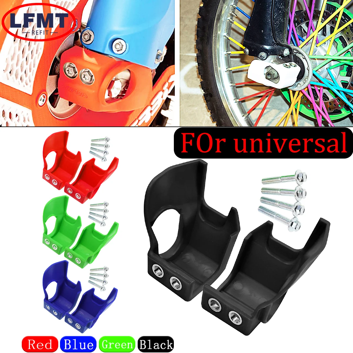 Motorcycle-Front-Fork-Shoe-Cover-Lower-Leg-Guard-Protector-For ...