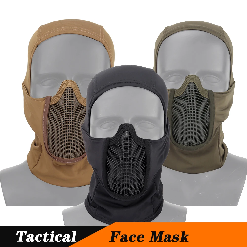 Tactical-Balaclava-Mesh-Mask-Airsoft-Paintball-Full-Face-Protection ...