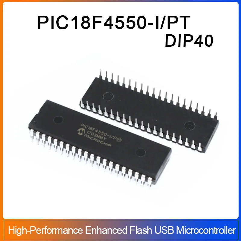 1 5 10pcs Microcontrolador Pic18f4550 Dip40 Piezas P 18f4550 Microcontrolador Pic Mcu 8 Bits 