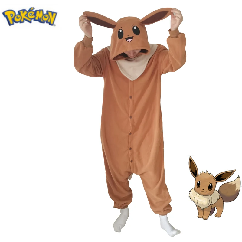 Eevee-Costume-Pajamas-Pokemon-Cosplay-Onesie-New-Year-Gift-Christmas ...